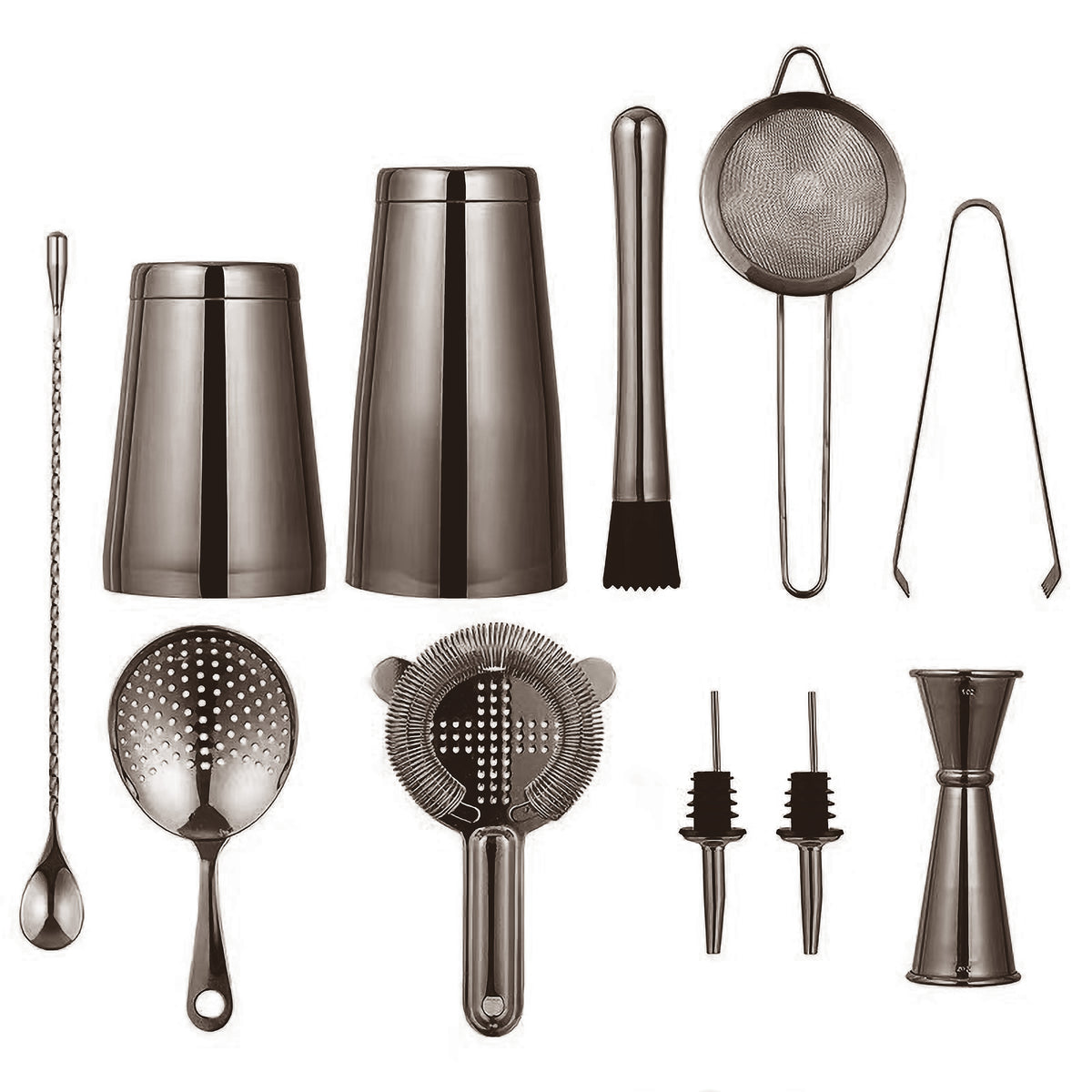 Bartender Kit Gunmetal 11 Pieces – Essential Barware